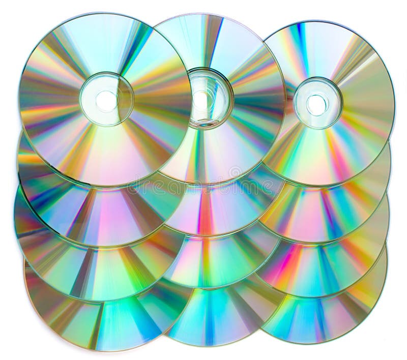 Close-up of colorful CDs stock photo. Image of entertainment - 18012794
