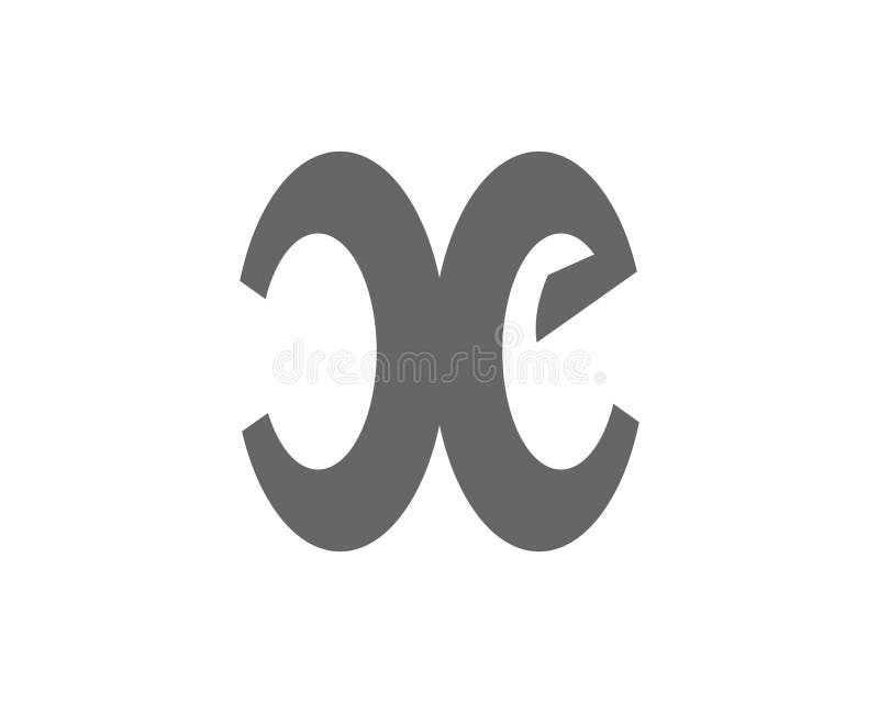 CE EC 1 letter logo stock vector. Illustration of drawing - 301316830