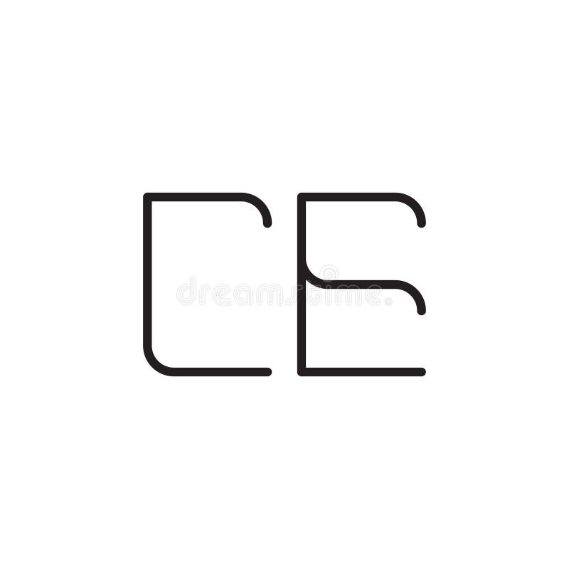 Ce Initial Letter Vector Logo Icon Stock Vector - Illustration of ...