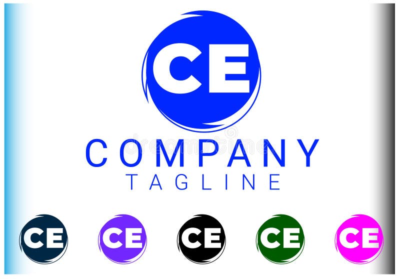CE Letter New Logo and Icon Design Template Stock Vector - Illustration ...