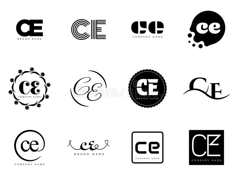 CE Logo Company Template. Letter C and E Logotype Stock Vector ...