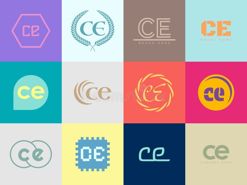 CE Logo Company Template. Letter C and E Logotype Stock Vector ...