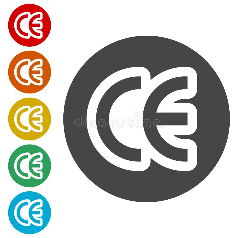 CE Mark sign stock vector. Illustration of button, isolated - 184256355