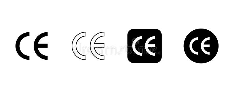 CE Mark, CE Symbol Isolated on White Background. Vector Illustration ...