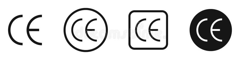 CE Mark Vector Icon Set. CE Symbol Collection Stock Vector ...