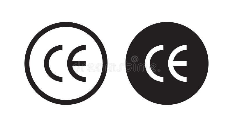 CE Marking Icon Vector Isolated on Circle Background. Conformity ...
