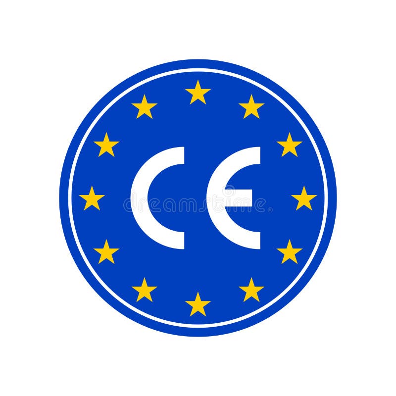 CE Marking Label, European Conformity Certification Mark. Vector EU ...