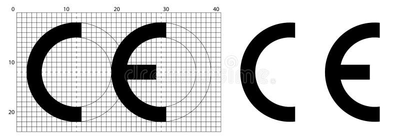 CE Marking Short for Conformite Europeenne Symbol. Correct Dimensions ...