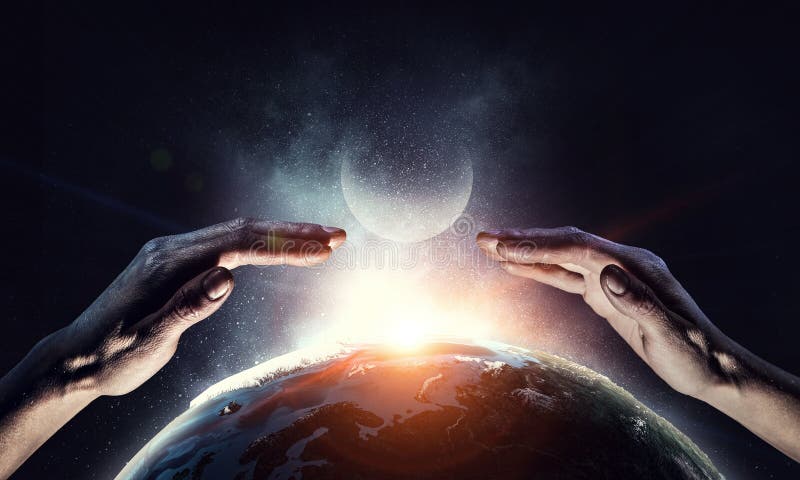 Ce Monde Dans Des Nos Mains Illustration Stock - Illustration of ...