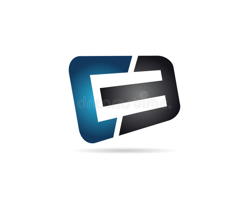 Ce Rectangular Logo Icon Template 2 Stock Vector - Illustration of logo ...