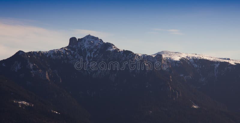 Ceahlau Toaca Mountain Peak Stock Photo - Image of ceahlau, forest ...