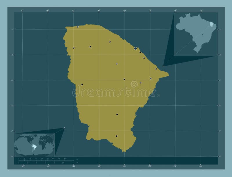 Ceara, Brazil. Solid. Major Cities Stock Photo - Image of earth, nature ...