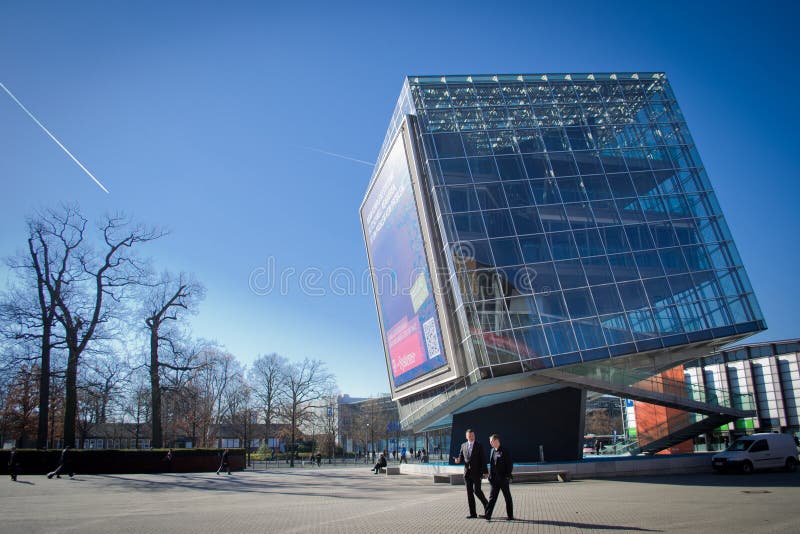 CeBIT area editorial photo. Image of exhibition, large - 29697476