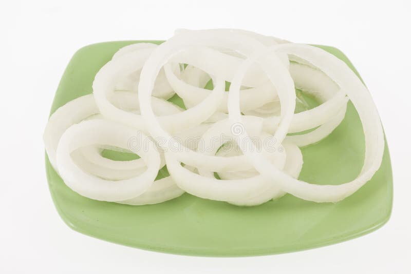 Cebolla blanca rebanada foto de archivo. Imagen de primer - 76218674