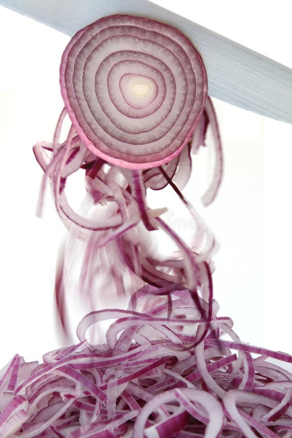 Cebolla Cortada/tajada/rebanada Imagen de archivo - Imagen de rebanada ...