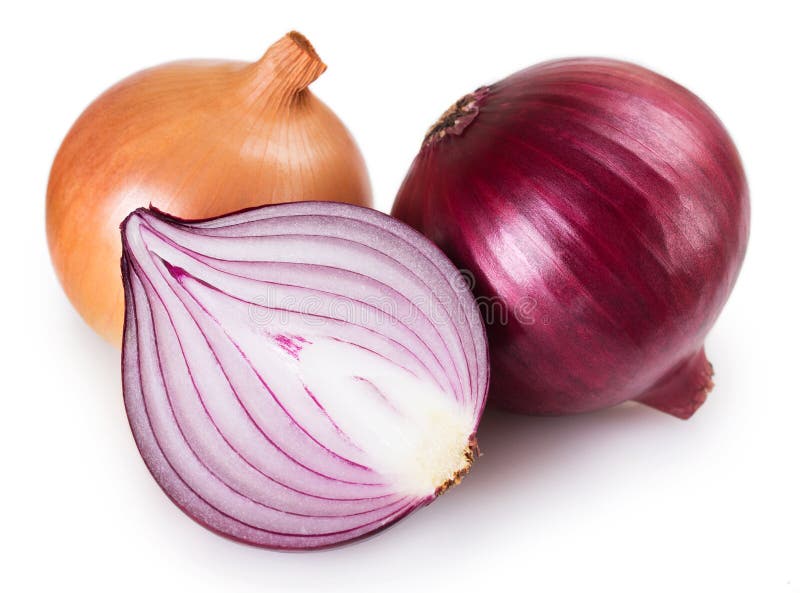 Cebolla Fresca Sobre Fondo Blanco Foto de archivo - Imagen de nabo ...