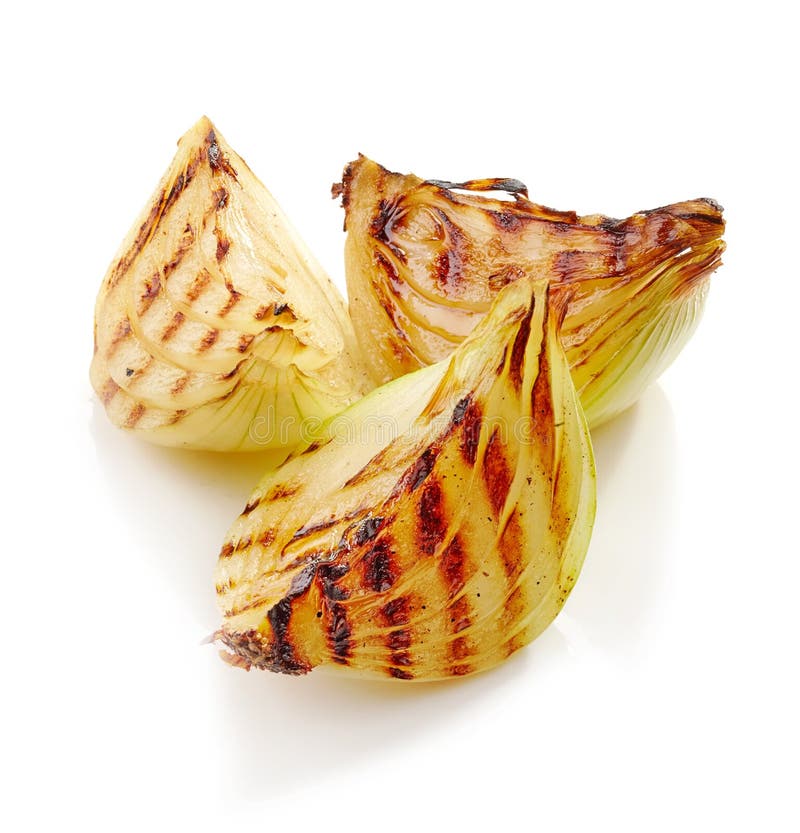 Cebollas Asadas a La Parilla Foto de archivo - Imagen de condimento ...