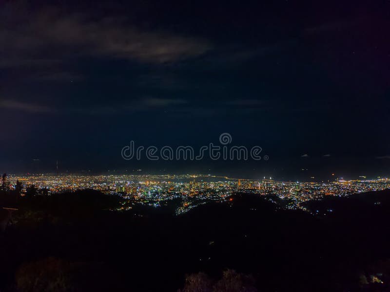 Cebu City Lights View stock photo. Image of view, darkness - 259320980