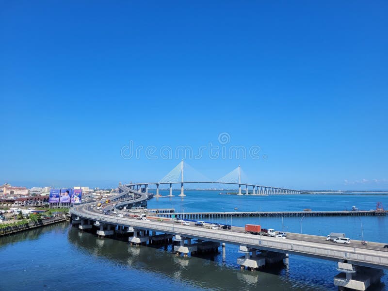 Cebu Cordova Link Expressway in Philippines Stock Image - Image of ...