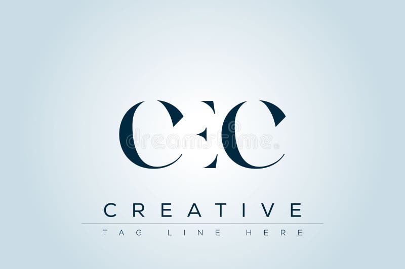 CEC abstract letter logo stock vector. Illustration of abstract - 363287249
