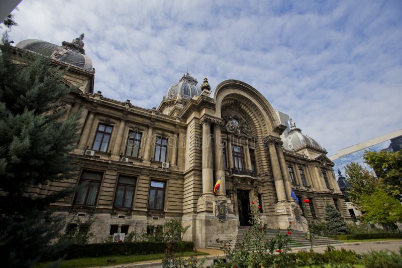 CEC building in Bucharest stock photo. Image of landmark - 66534930