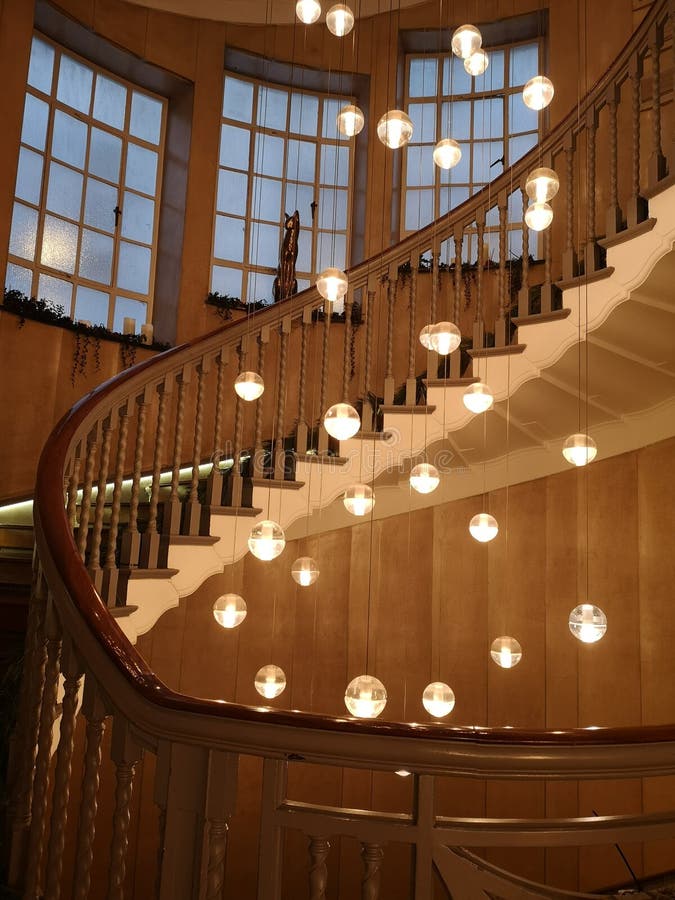Cecil Brewer Staircase, London Stock Photo - Image of stairs, arch ...