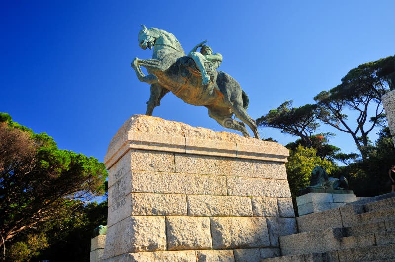 Cecil Rhodes Monument - Kapstaden, Sydafrika Fotografering för ...