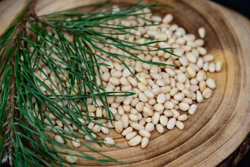 Fresh Cedar nuts stock image. Image of group, diet, health - 293189105