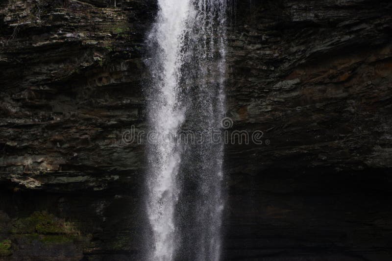 Cedar Falls Cascading Water Falling Over Rocks Stock Photo - Image of ...