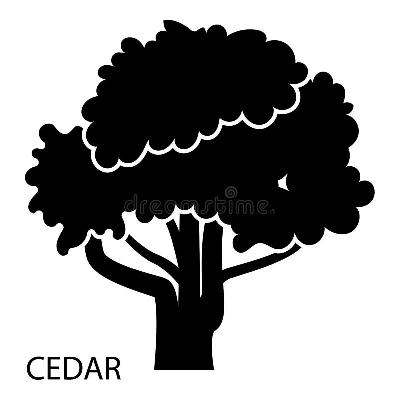 Cedar icon digital green stock vector. Illustration of outdoor - 124132995