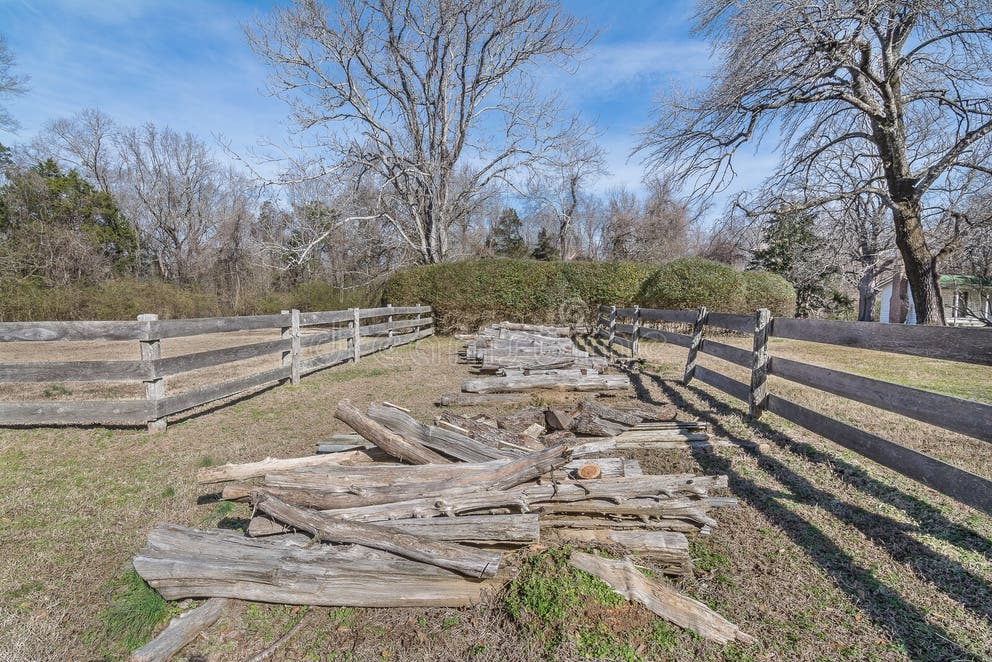 Cedar Logs. stock image. Image of fence, retro, rough - 68249033