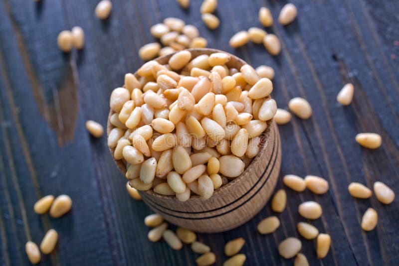 Cedar nuts stock photo. Image of close, healthy, season - 46314276