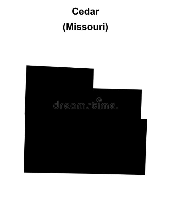 Cedar outline map stock vector. Illustration of cedar - 357452448