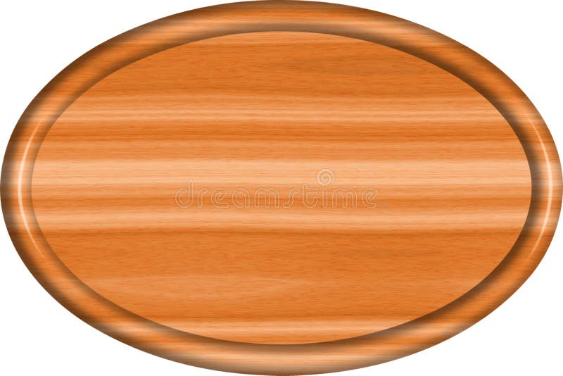 1 a 1 5 Cedar Oval Sign Blank Stock de ilustración - Ilustración de ...