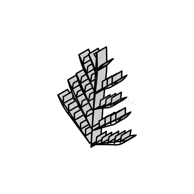 Cedar Plant Leaf Isometric Icon Vector Illustration Stock Vector ...