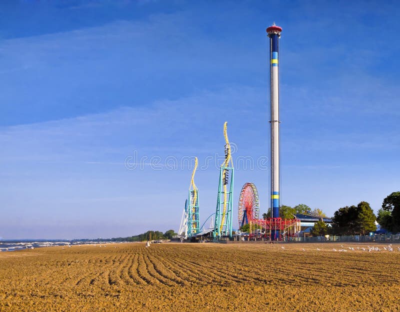 Cedar Point, Il Lago Erie, Ohio Fotografia Stock - Immagine di corsa ...
