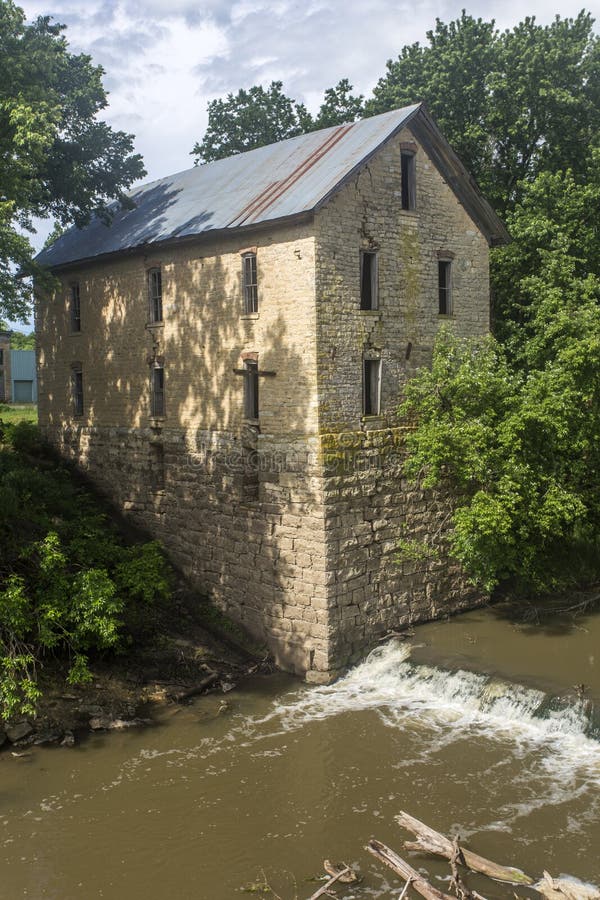 Cedar Point mill, Kansas stock photo. Image of mill, architecture ...