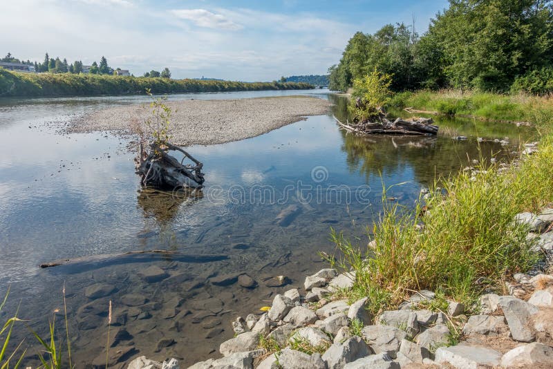 Cedar River in Renton stock image. Image of landscape - 56791977
