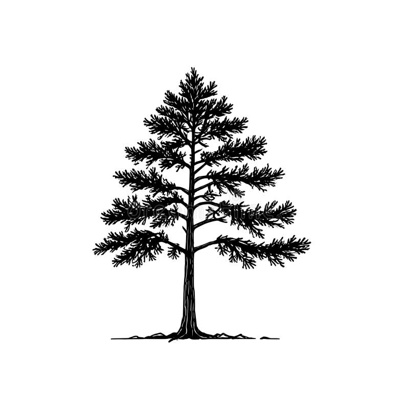 Simple Tree Line Art Stock Illustrations – 40,774 Simple Tree Line Art ...