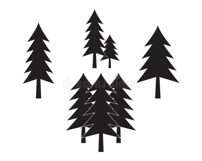 Cedar Tree Logo Template Illustration Stock Vector - Illustration of ...