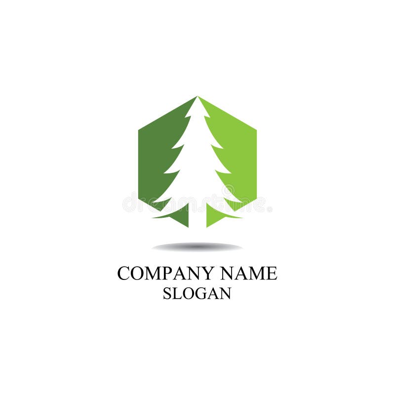 Cedar Tree Logo Template Vector Icon Design. Stock Vector ...