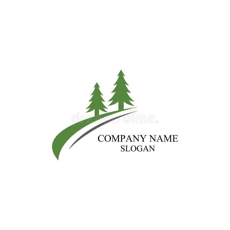Cedar Tree Logo Template Vector Icon Design. Stock Vector ...