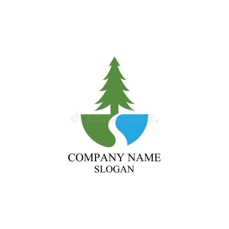 Cedar Tree Logo Template Vector Icon Design. Stock Vector ...