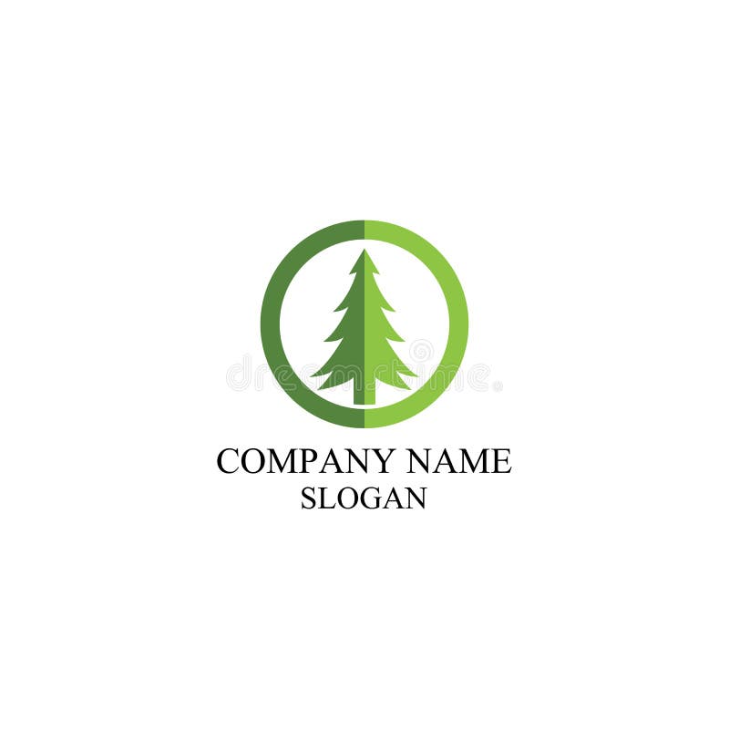 Cedar Tree Logo Template Vector Icon Design. Stock Vector ...