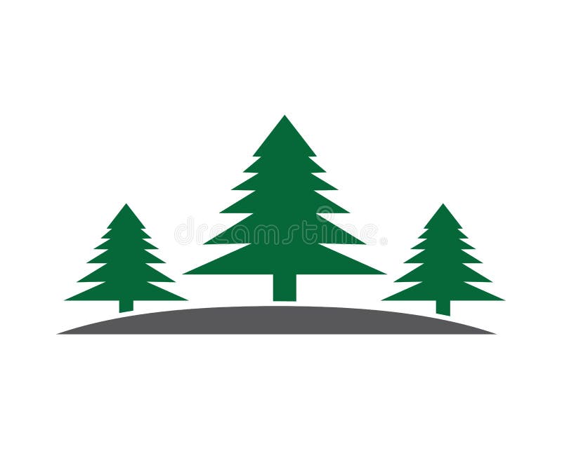 Cedar Tree Logo Template Vector Icon Illustration Stock Vector ...