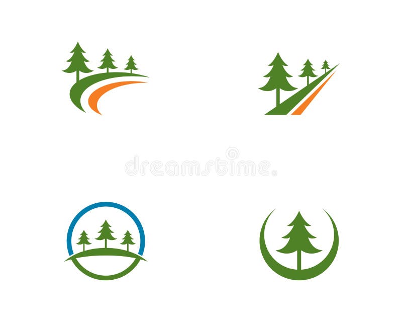 Cedar Tree Logo Template Vector Icon Illustration Stock Vector ...