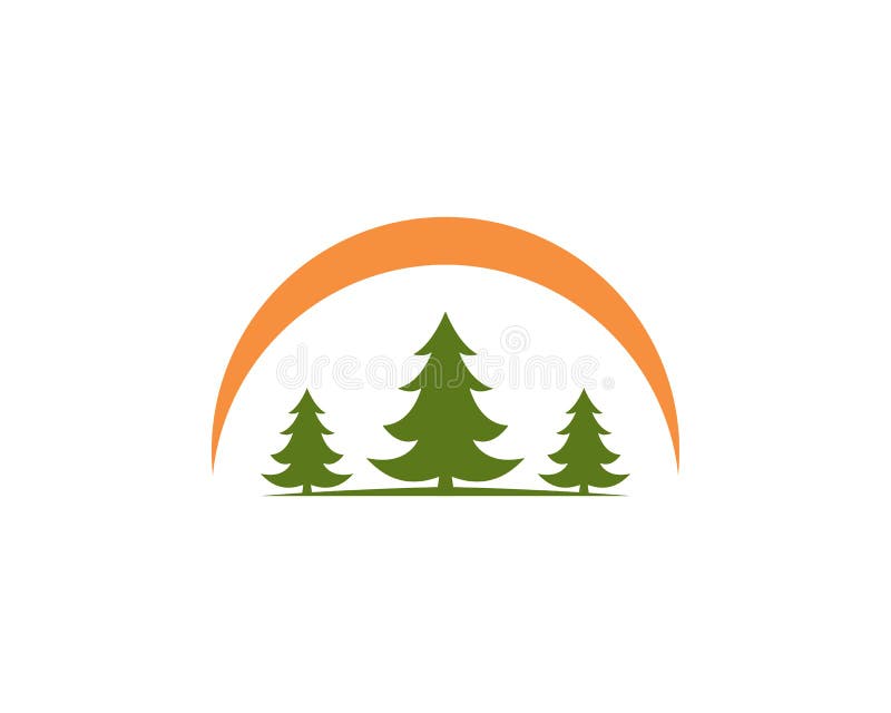 Cedar Tree Logo Template Vector Icon Illustration Stock Vector ...