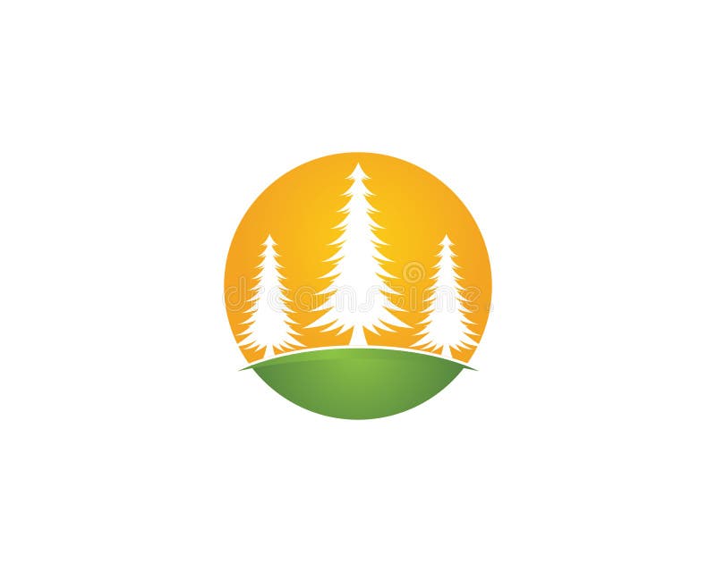 Cedar Tree Logo Template Vector Stock Vector - Illustration of bank ...