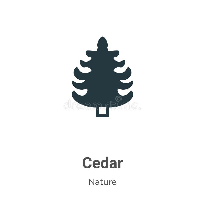 Cedar Icon in Filled, Thin Line, Outline and Stroke Style. Vector ...
