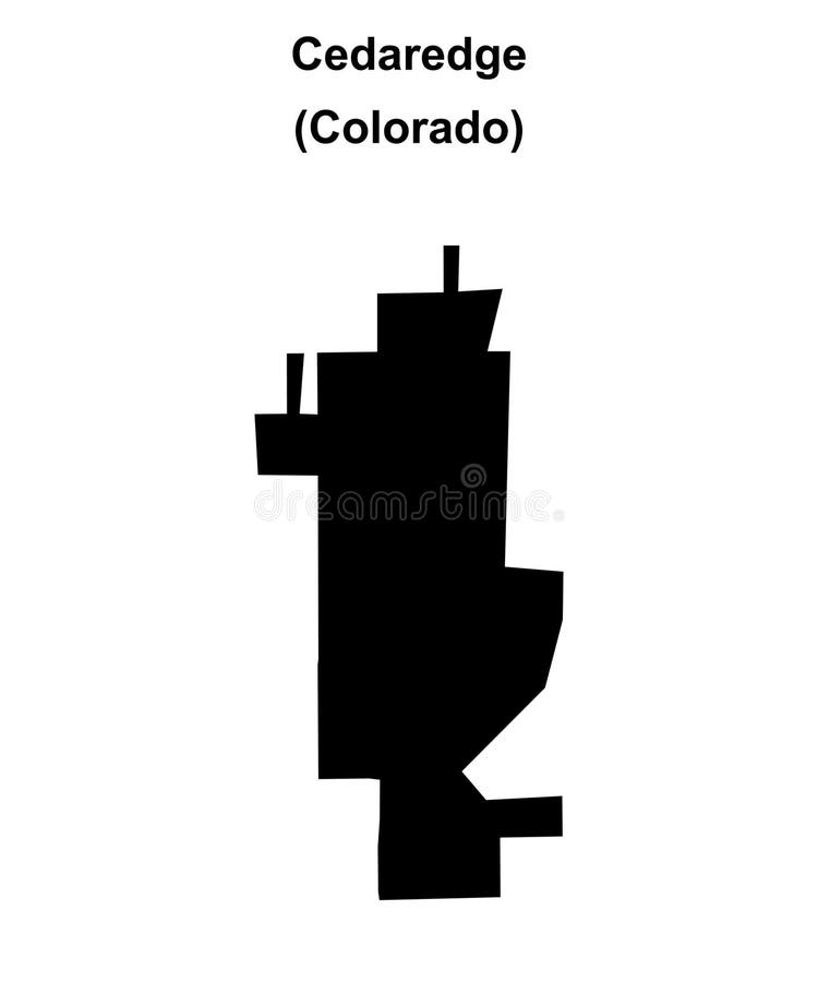 Cedaredge Outline Stock Illustrations – 1 Cedaredge Outline Stock ...